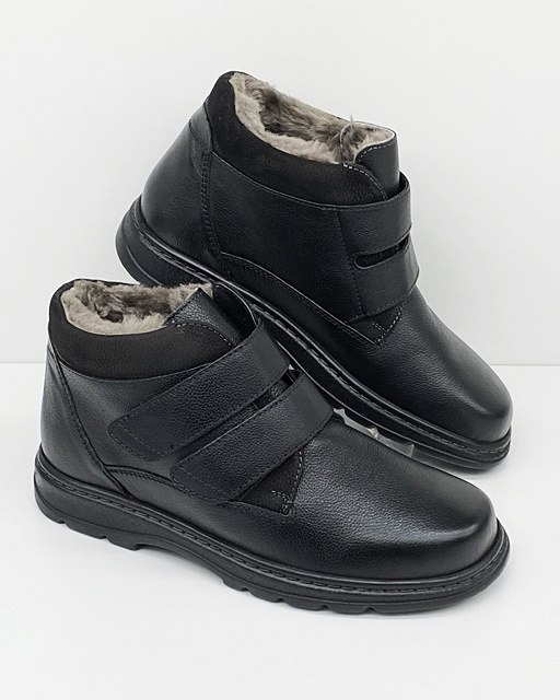 Szerokie zimowe buty męskie Solidus 82122-00578 Natura Stiefel ...